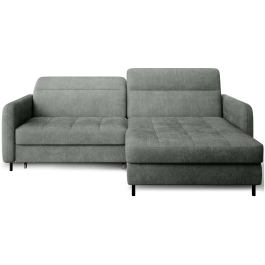 Corner sofa Gomsi | Gray-green | Pull-out bed | Storage box